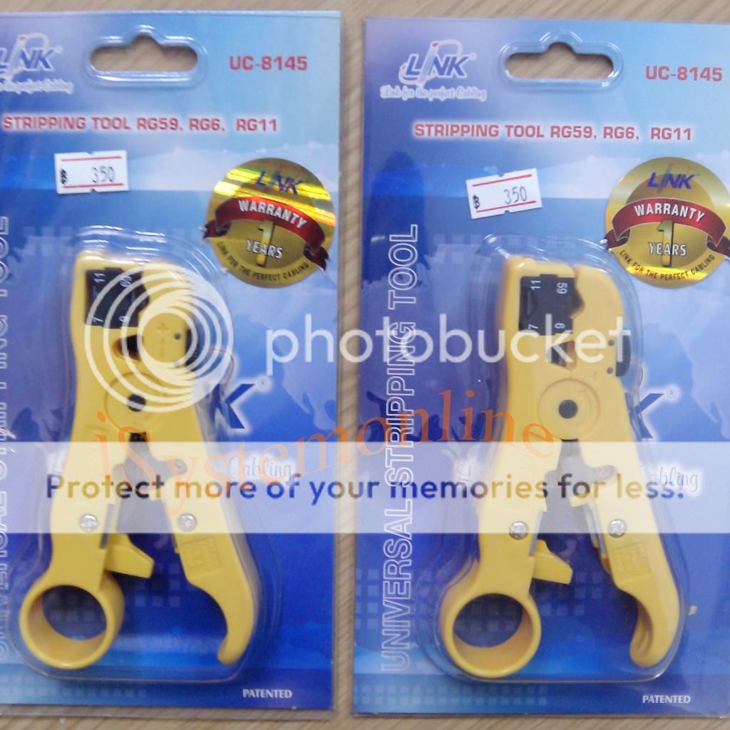 LINK UC-8145 STRIPPING TOOL for RG 59,RG6,for F-twist Connector (คีมปอก)